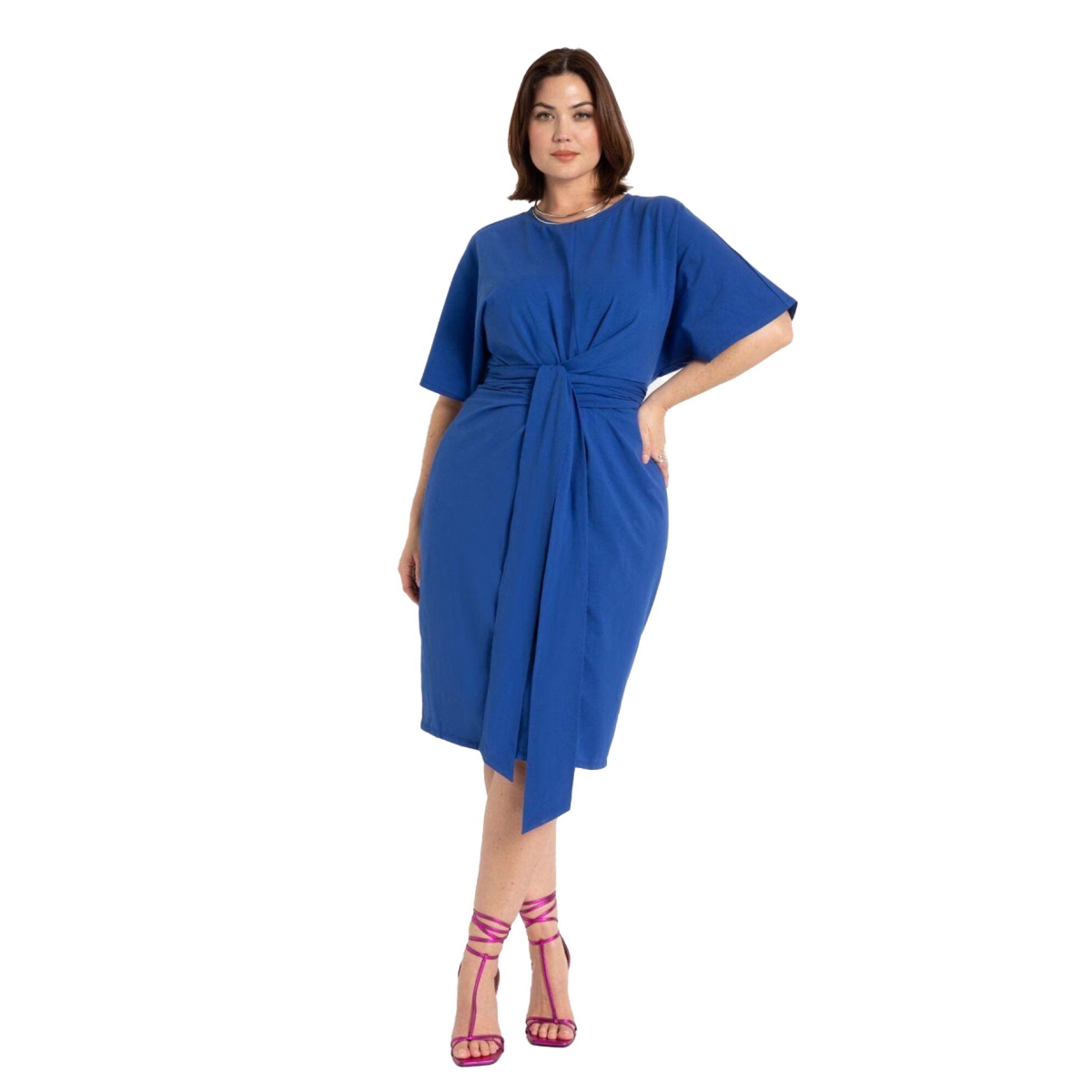 Click here for Eloquii Womens Plus Size Cross Front Flutter Sleev... prices