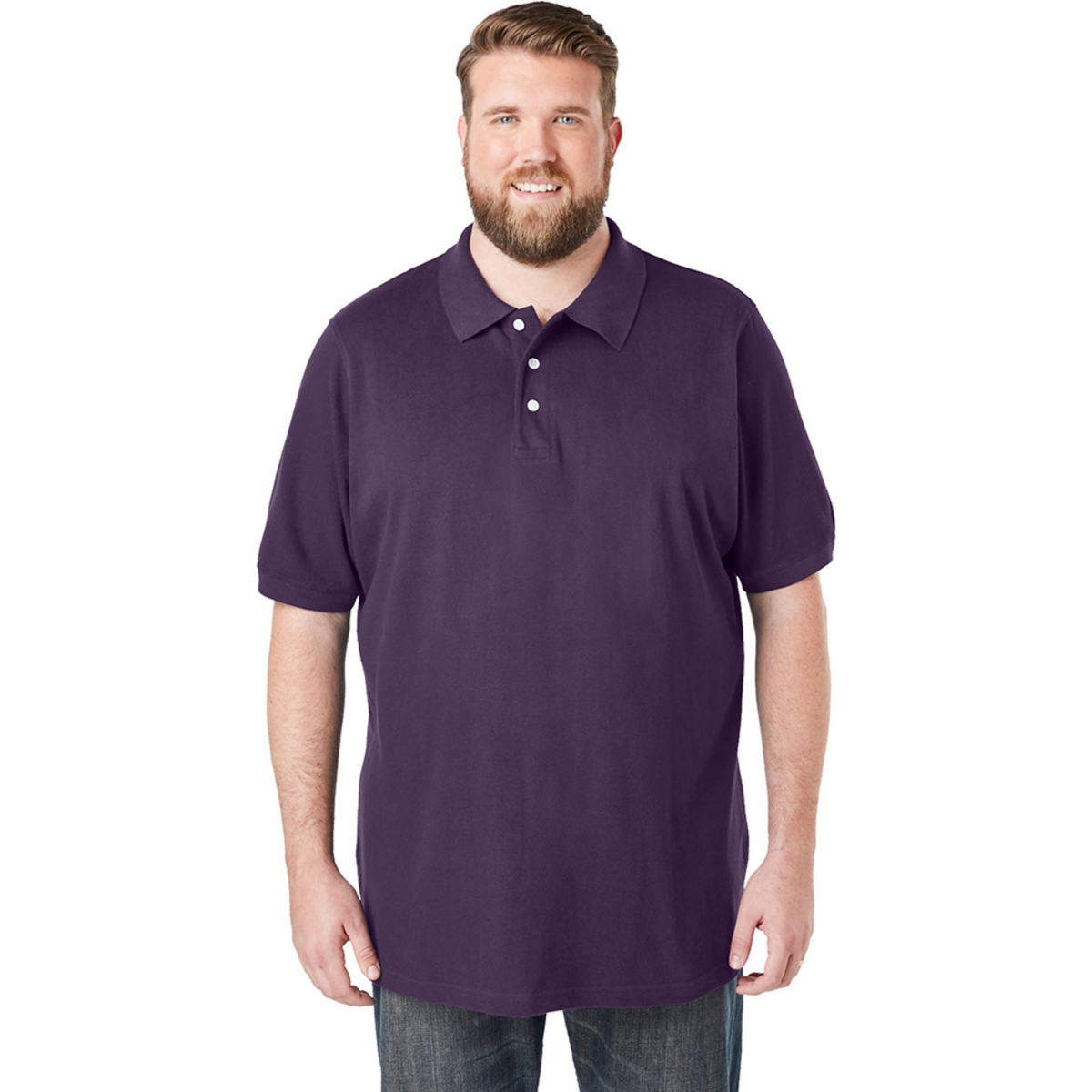 Click here for KingSize Big & Tall Shrink-Less Classic Cotton Pol... prices