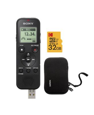 Sony ICD-PX370 Mono Digital Voice Recorder with Built-In USB and Case ...
