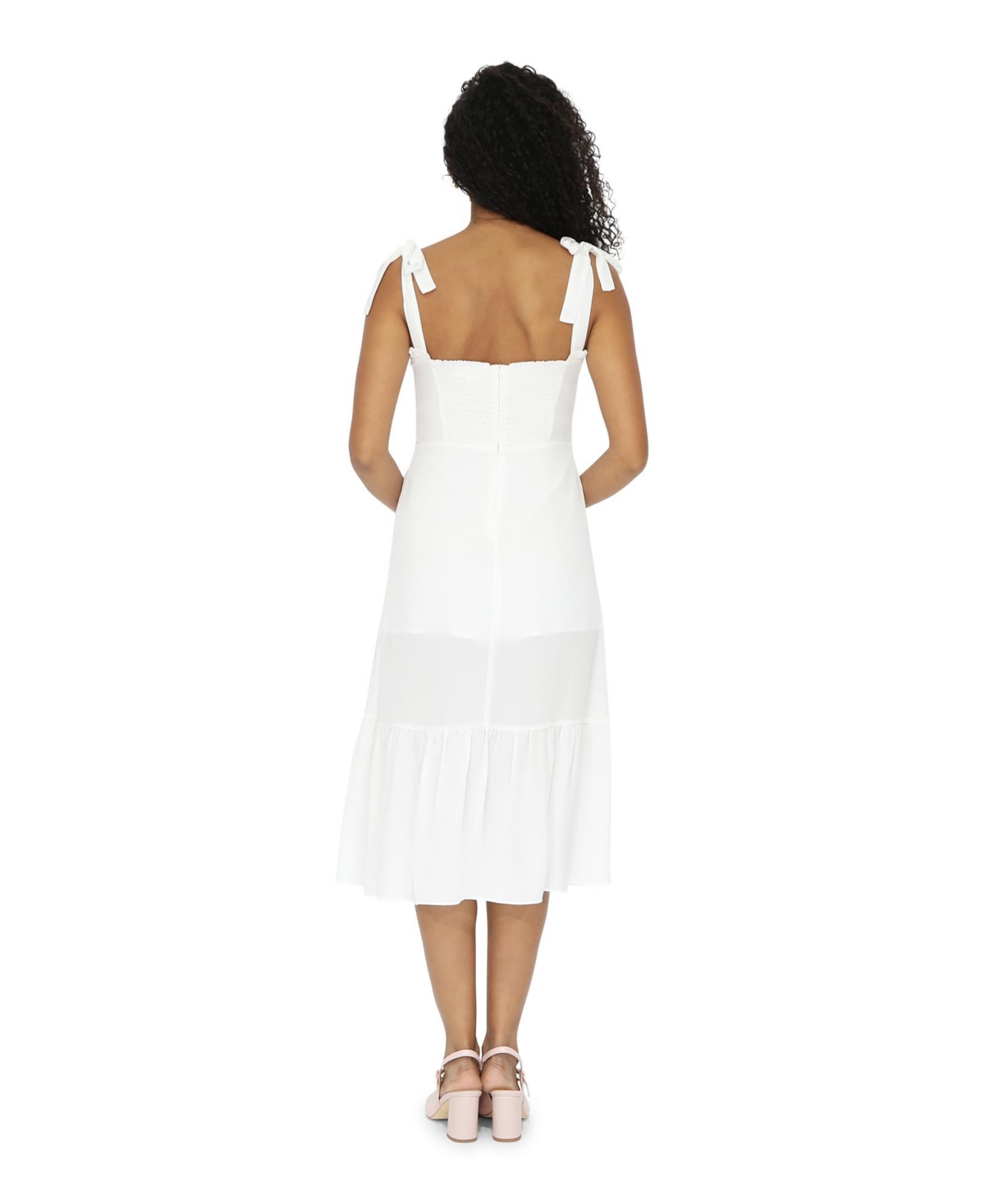 Click here for Belle & Bloom Womens Summer Storm Midi Dress - Whi... prices
