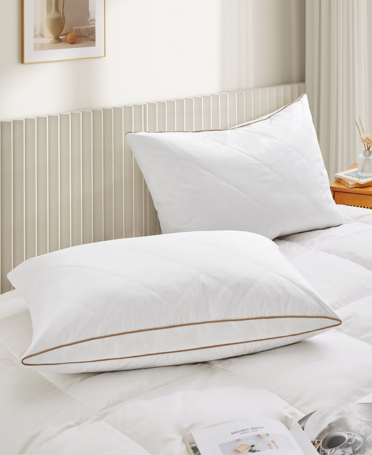 Click here for Unikome 100 Cotton Medium Support Feather Down 2-P... prices