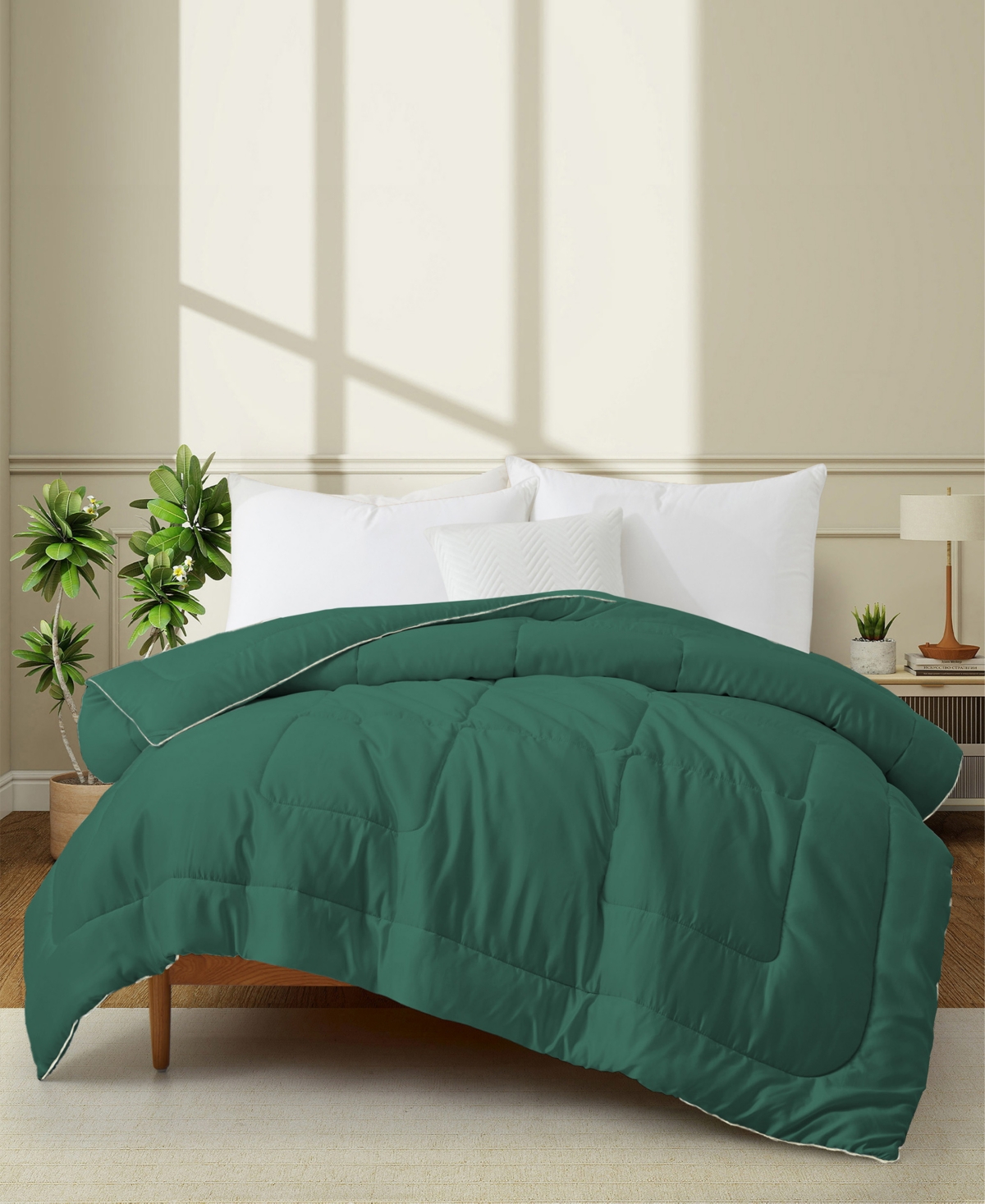 Click here for Unikome Silky Satin Down Alternative 3 Piece Comfo... prices