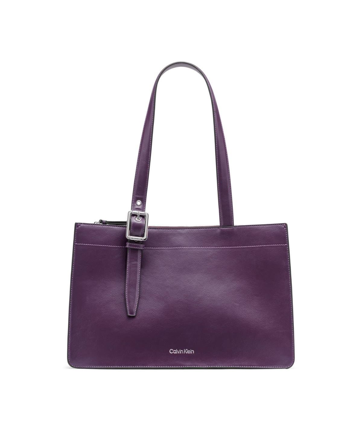 Click here for Calvin Klein Womens Havana Tote Bag - Plum prices