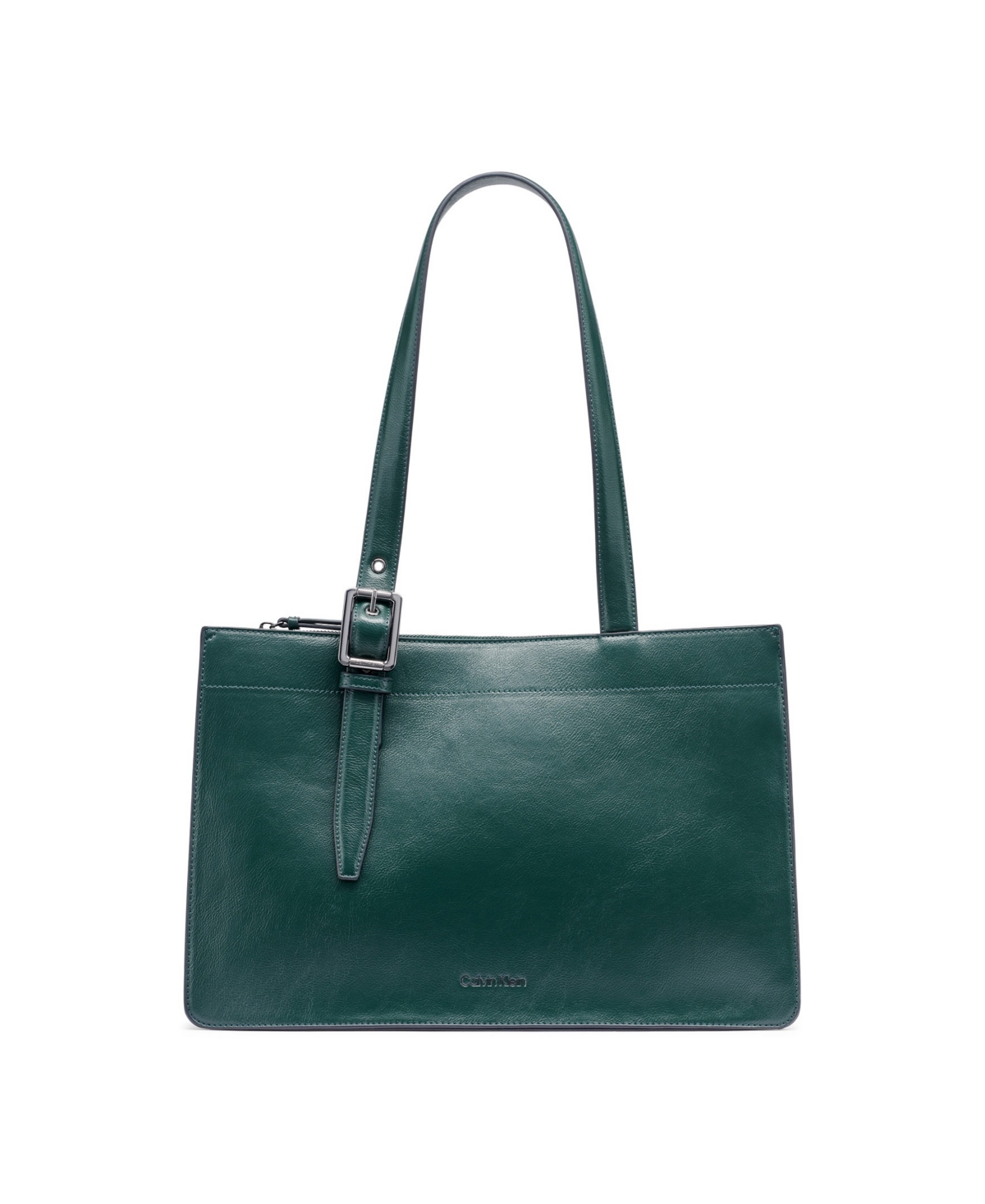 Click here for Calvin Klein Womens Havana Tote Bag - Deep Forst prices