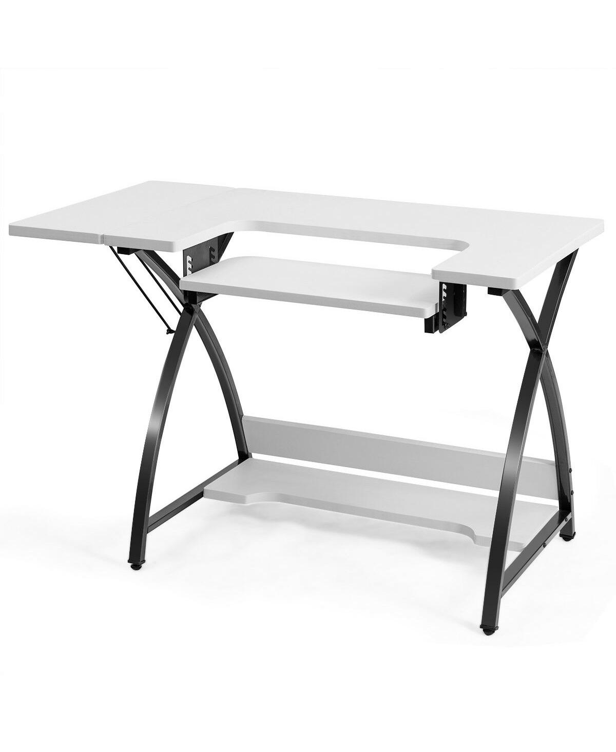 Click here for Sugift Sewing Craft Table Computer Desk with Adjus... prices