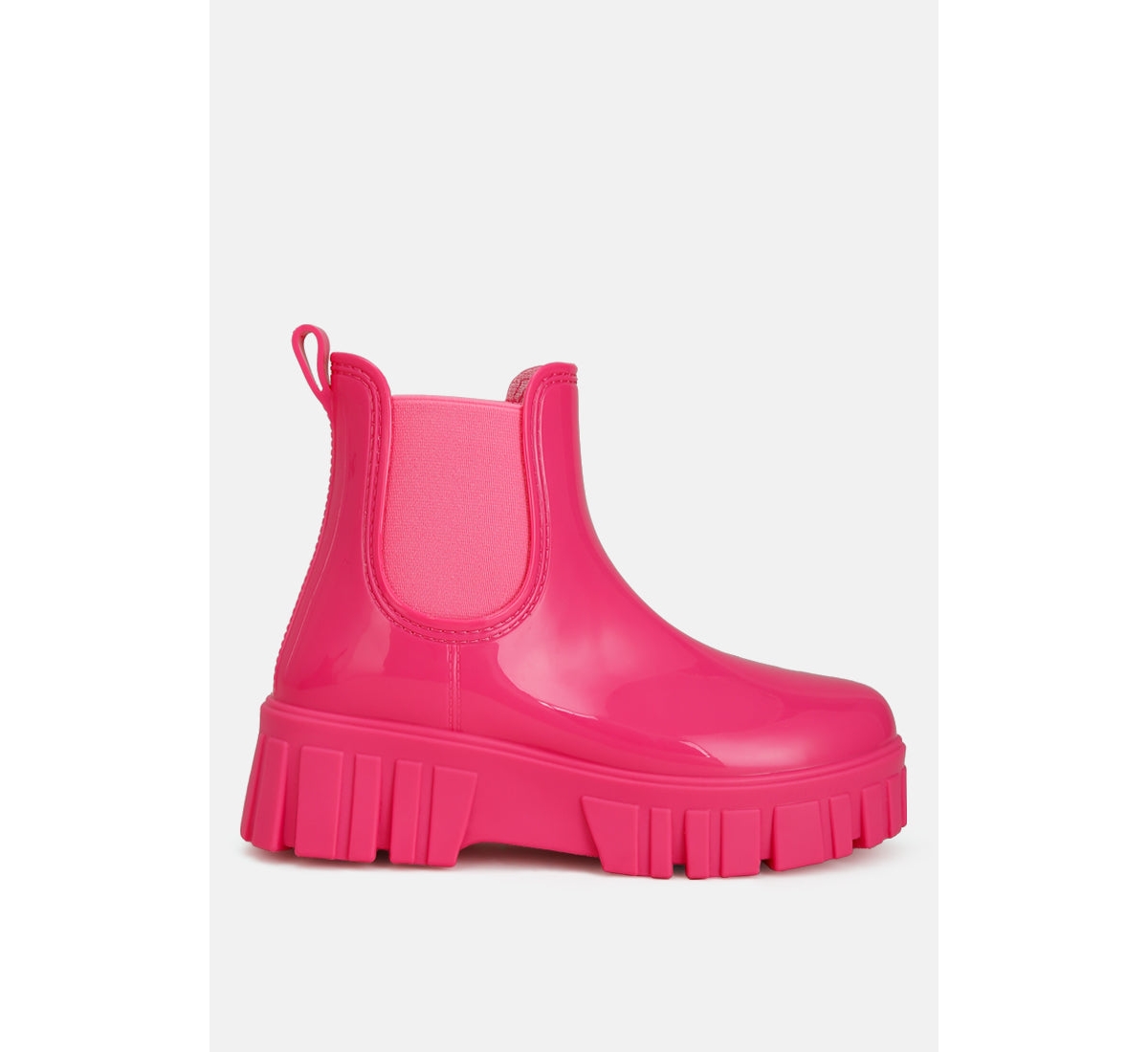 Click here for Jerico Chunky Chelsea Boots - Fuchsia prices