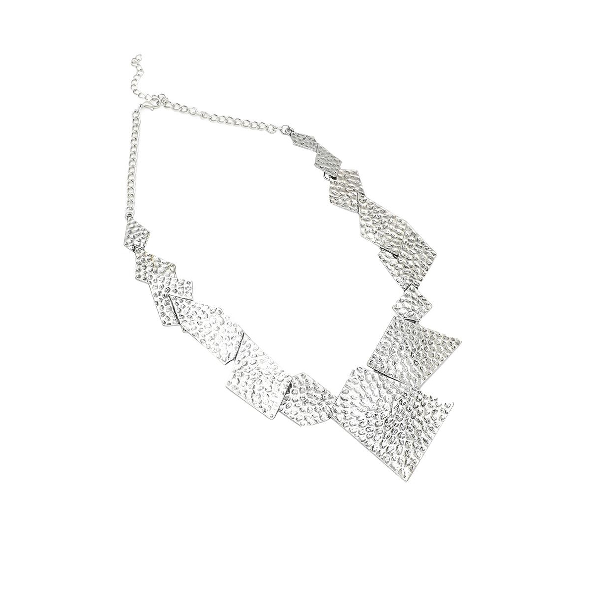 Click here for Sohi Womens Geometric Statement Necklace - Silver prices