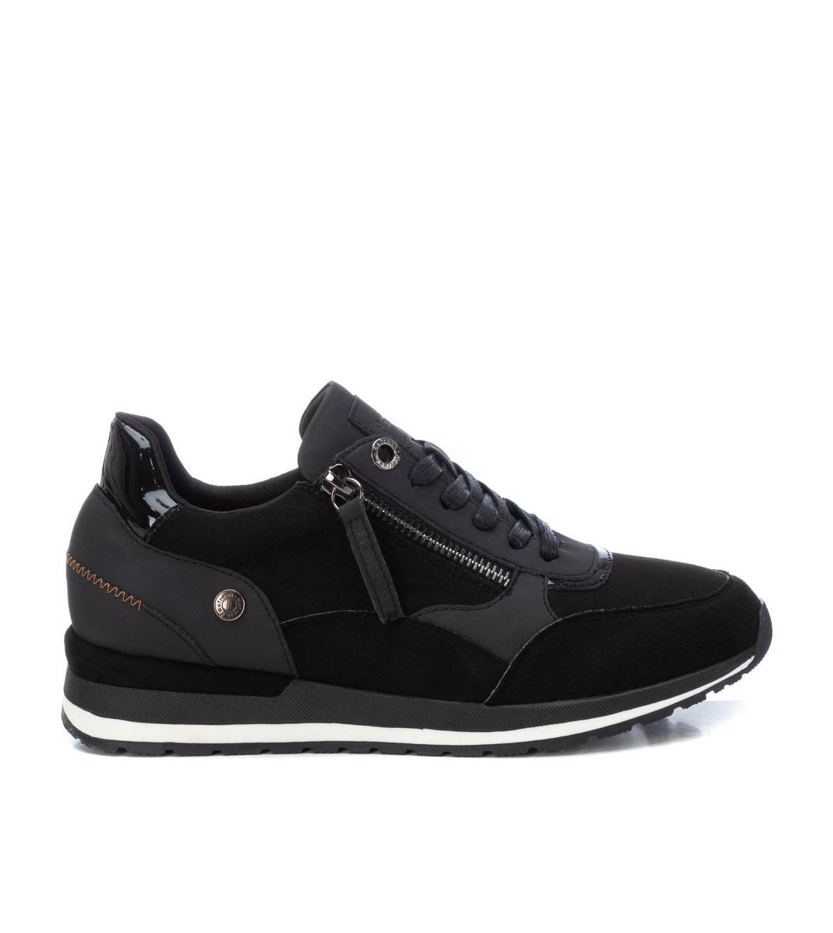 Click here for Womens Casual Suede Sneakers By Xti - Black prices
