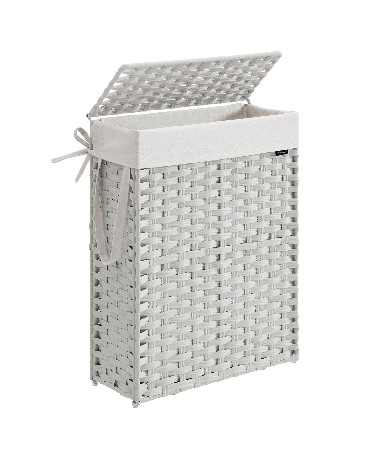 Click here for Slickblue Slim Laundry Hamper with Lid Compact and... prices