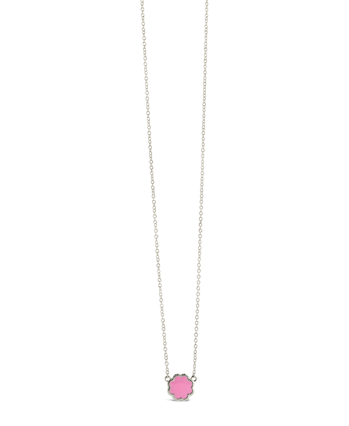 Click here for Sterling Forever Rose Petal Pendant Necklace - Sil... prices