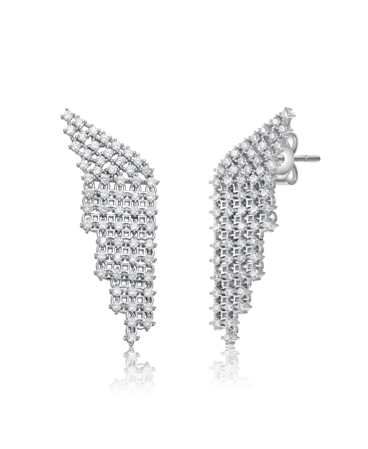 Click here for Sterling Silver White Gold Plated with White Cubic... prices