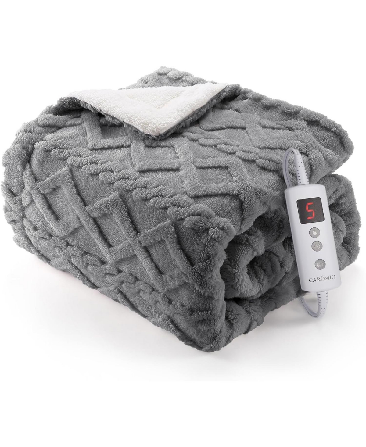 Click here for Caromio Tufted Sherpa Electric Heated Throw Blanke... prices