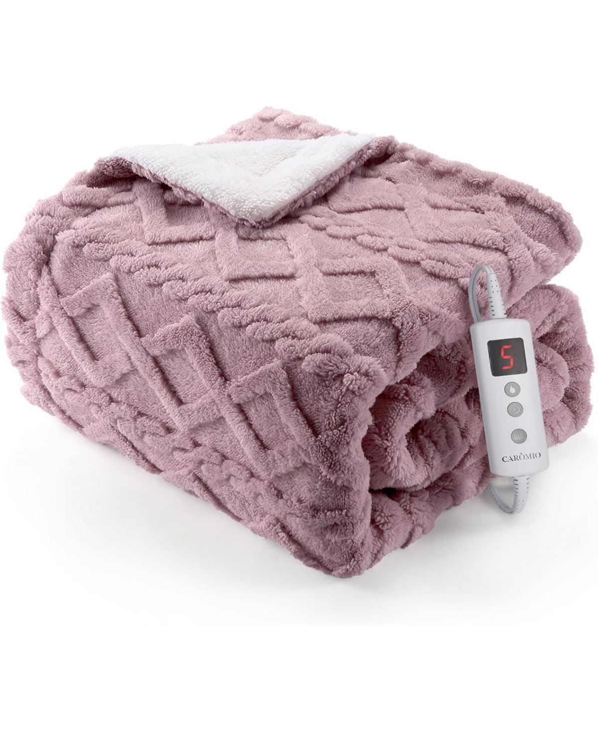 Click here for Caromio Tufted Sherpa Electric Heated Throw Blanke... prices