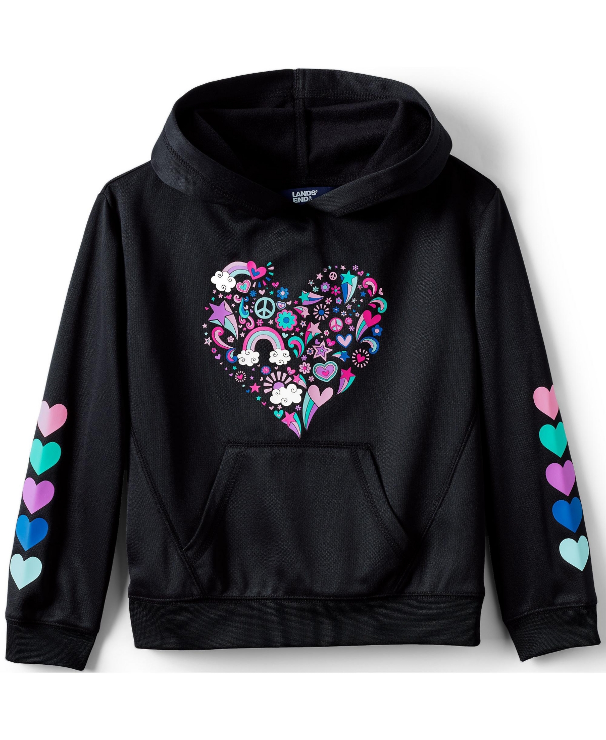 Click here for Lands End Big Girls Plus Long Sleeve Active Hoodie... prices