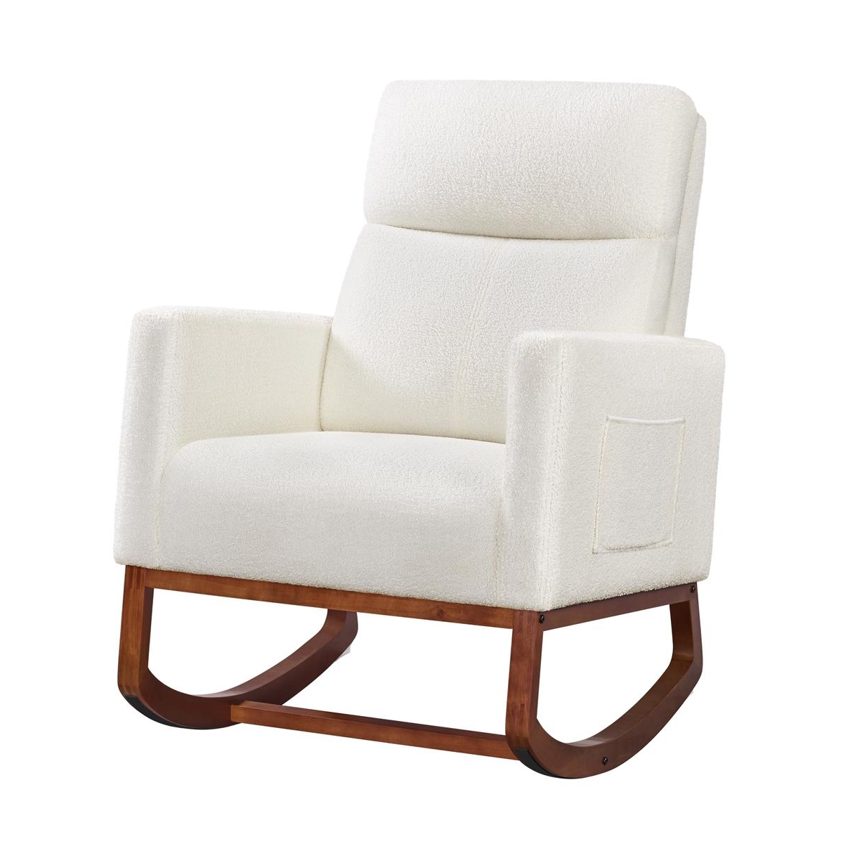 Click here for Yaheetech Fabric Upholstered High Back Rocking Cha... prices