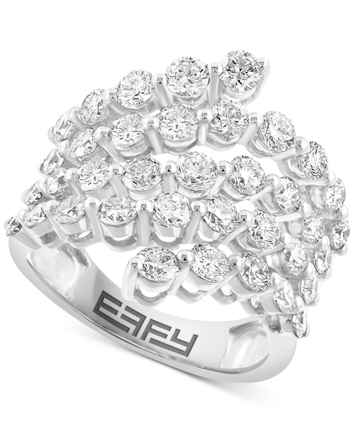 Click here for Effy Lab Grown Diamond Openwork Cluster Statement... prices