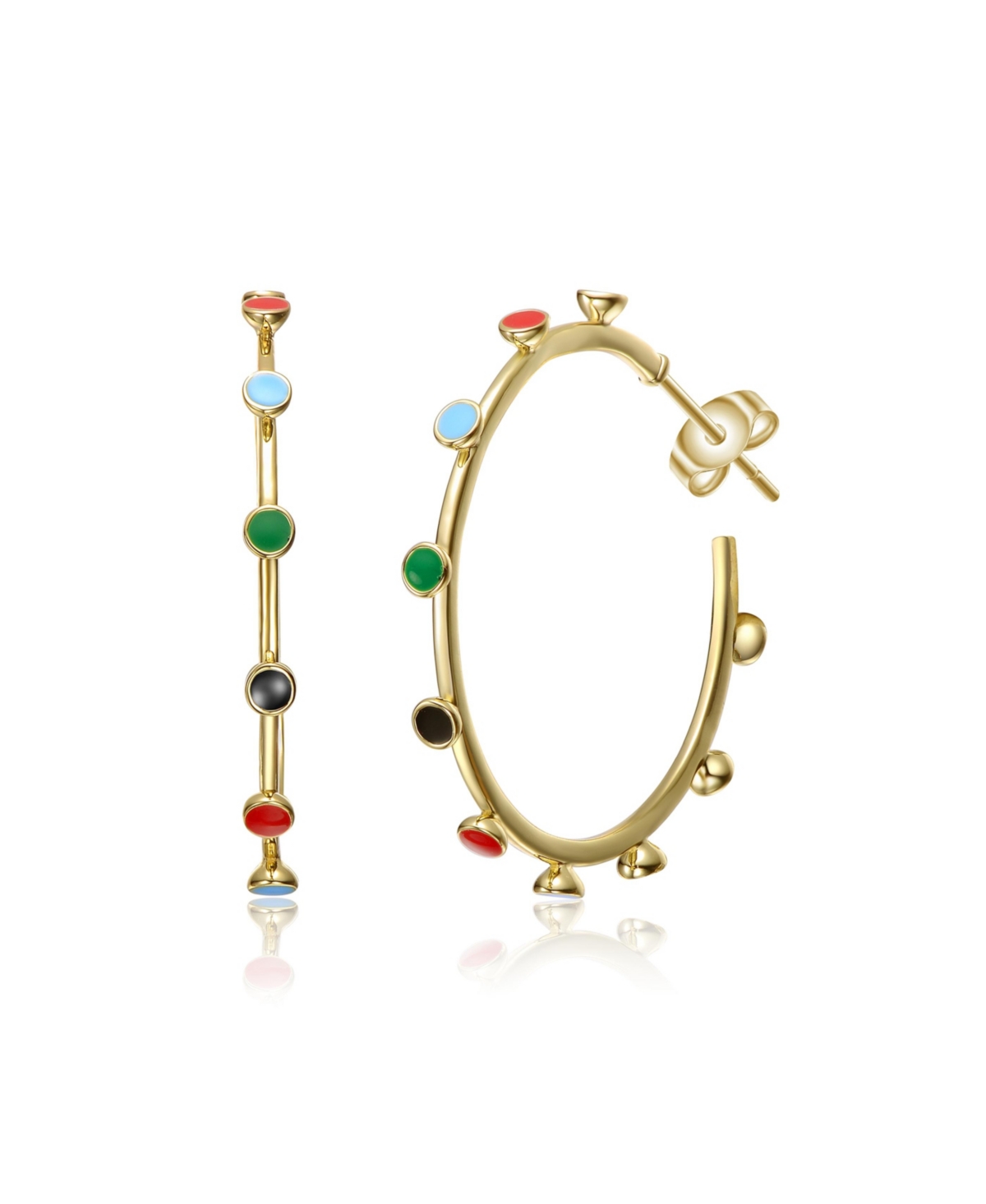 Click here for Sterling Silver 14k Gold Plated Multi-Color Enamel... prices