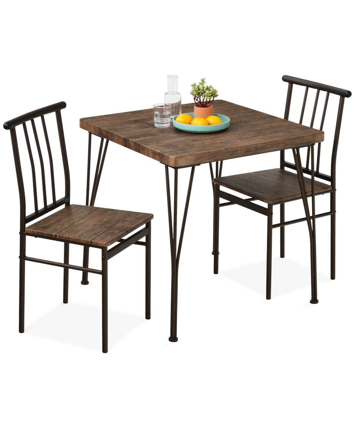 Click here for Best Choice Products 3-Piece Indoor Metal Wood Squ... prices