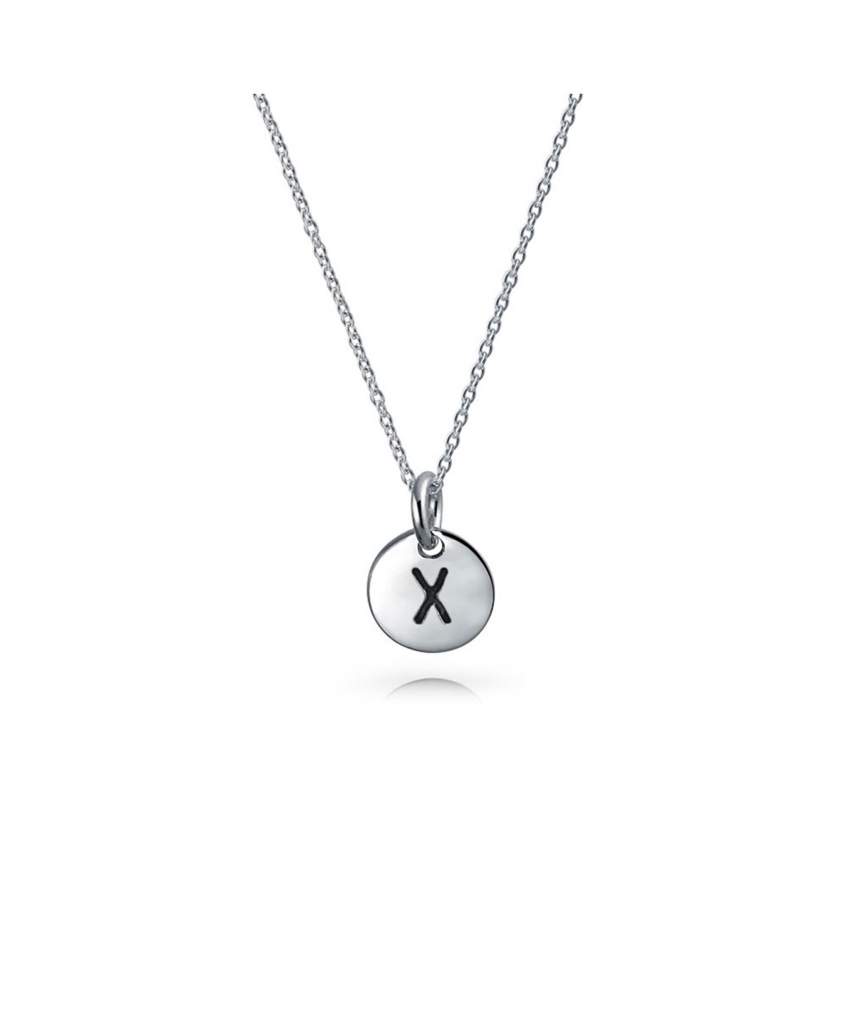 Click here for Bling Jewelry Tiny Minimalist Initial Pendant Neck... prices