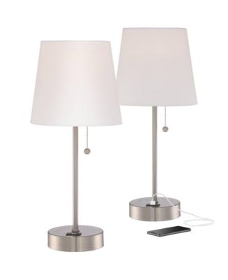 360 Lighting Justin 18" High Small Modern Accent Table Lamps Set of 2 ...