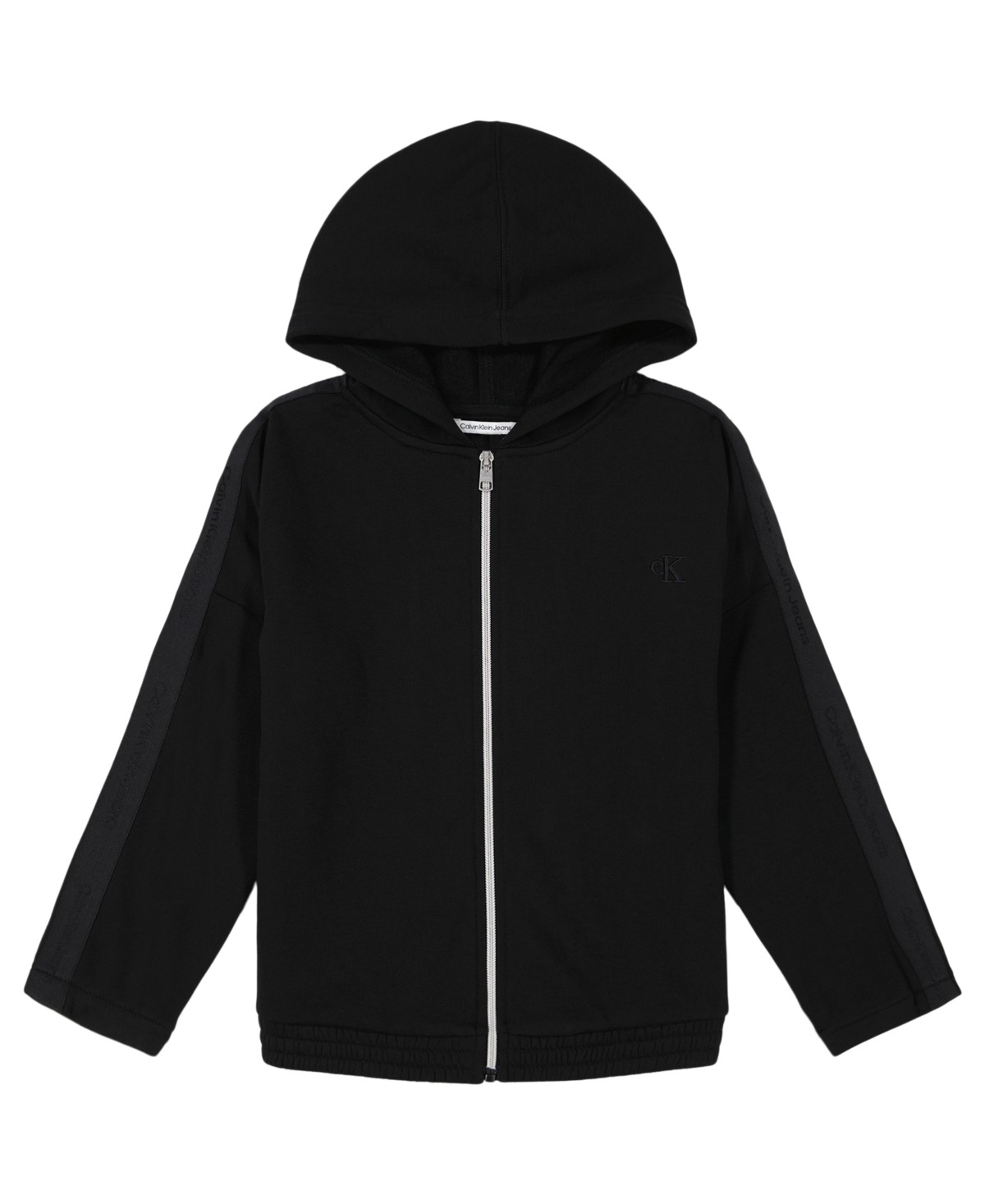 Click here for Calvin Klein Big Girls Shimmer Zip Hoodie - Oxford prices