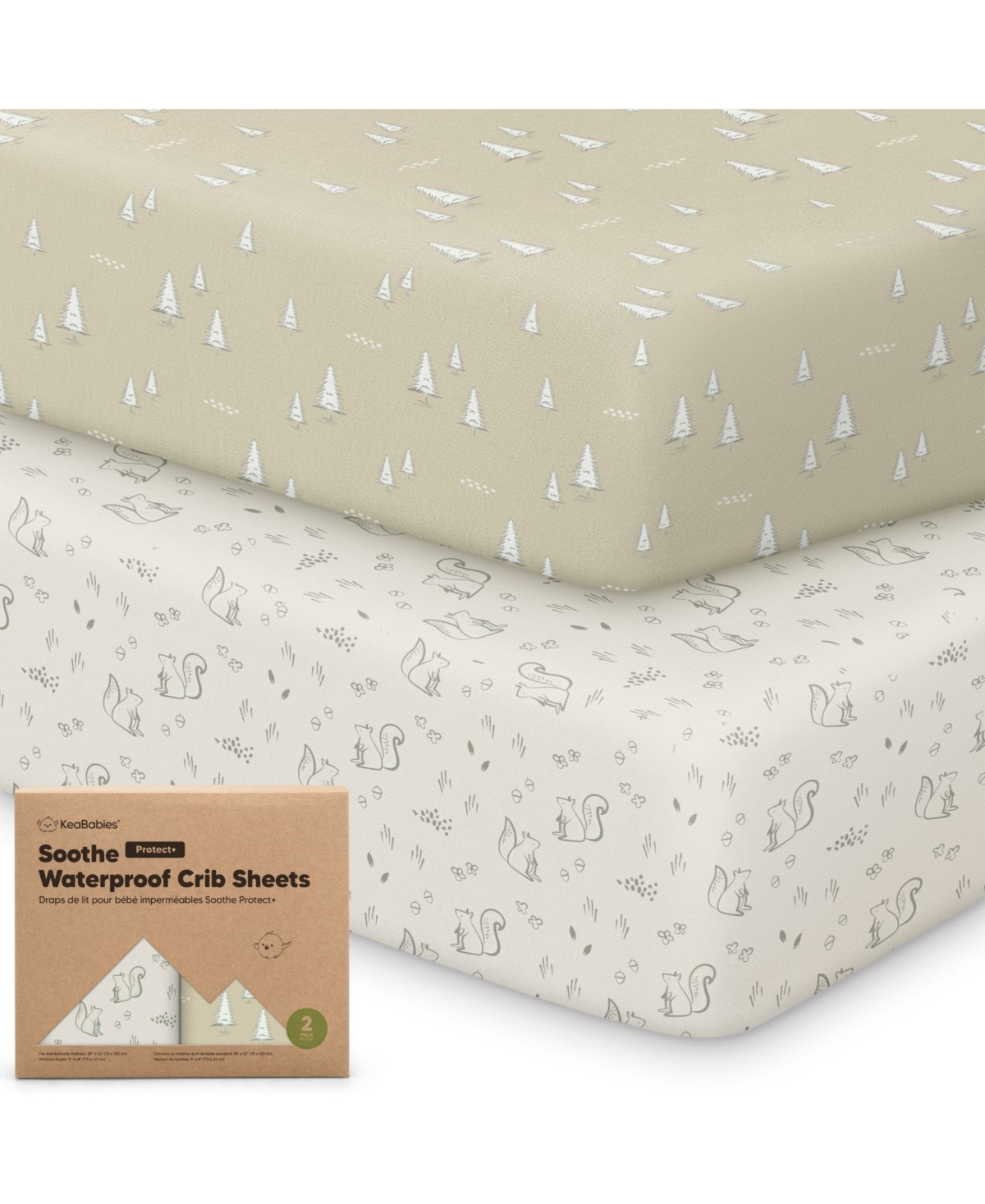 Click here for KeaBabies 2pk Soothe Waterproof Fitted Crib Sheets... prices