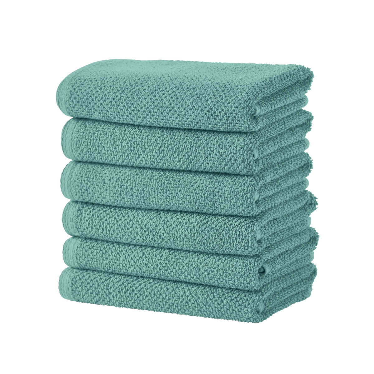 Click here for Linery & Co. Cotton Textured 6-Piece Hand Towel Se... prices
