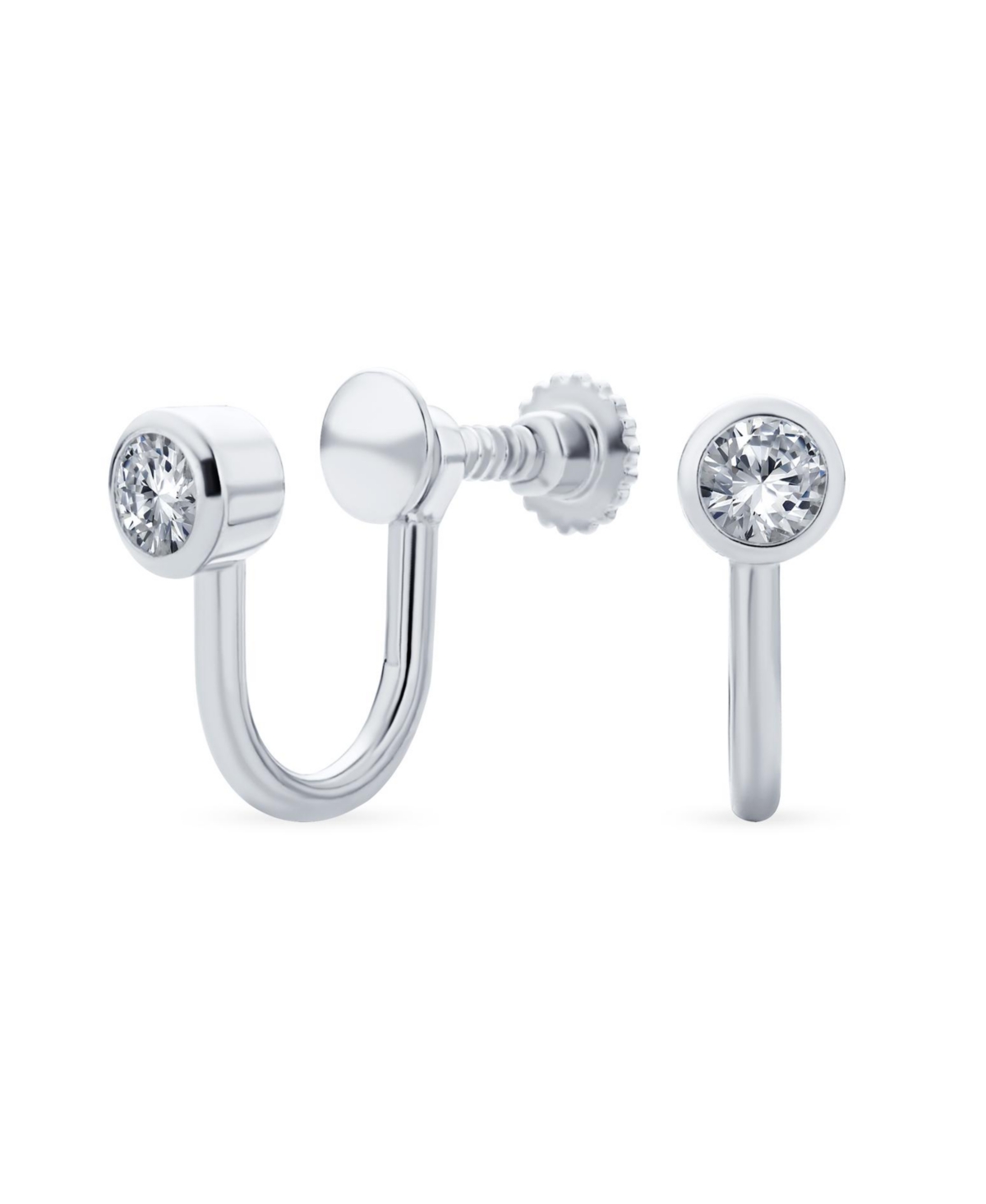 Click here for Bling Jewelry Minimalist Geometric Round Solitaire... prices