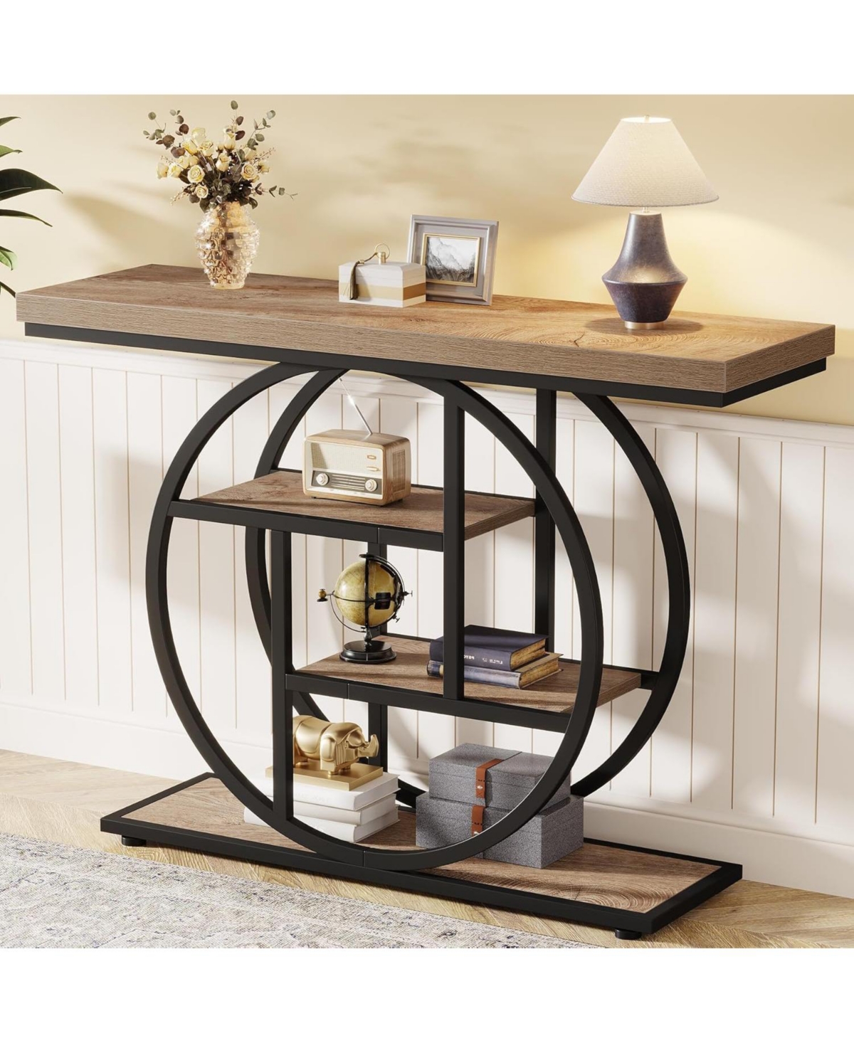 Click here for Tribesigns 41.3 Console Table  Industrial 4-Tier S... prices