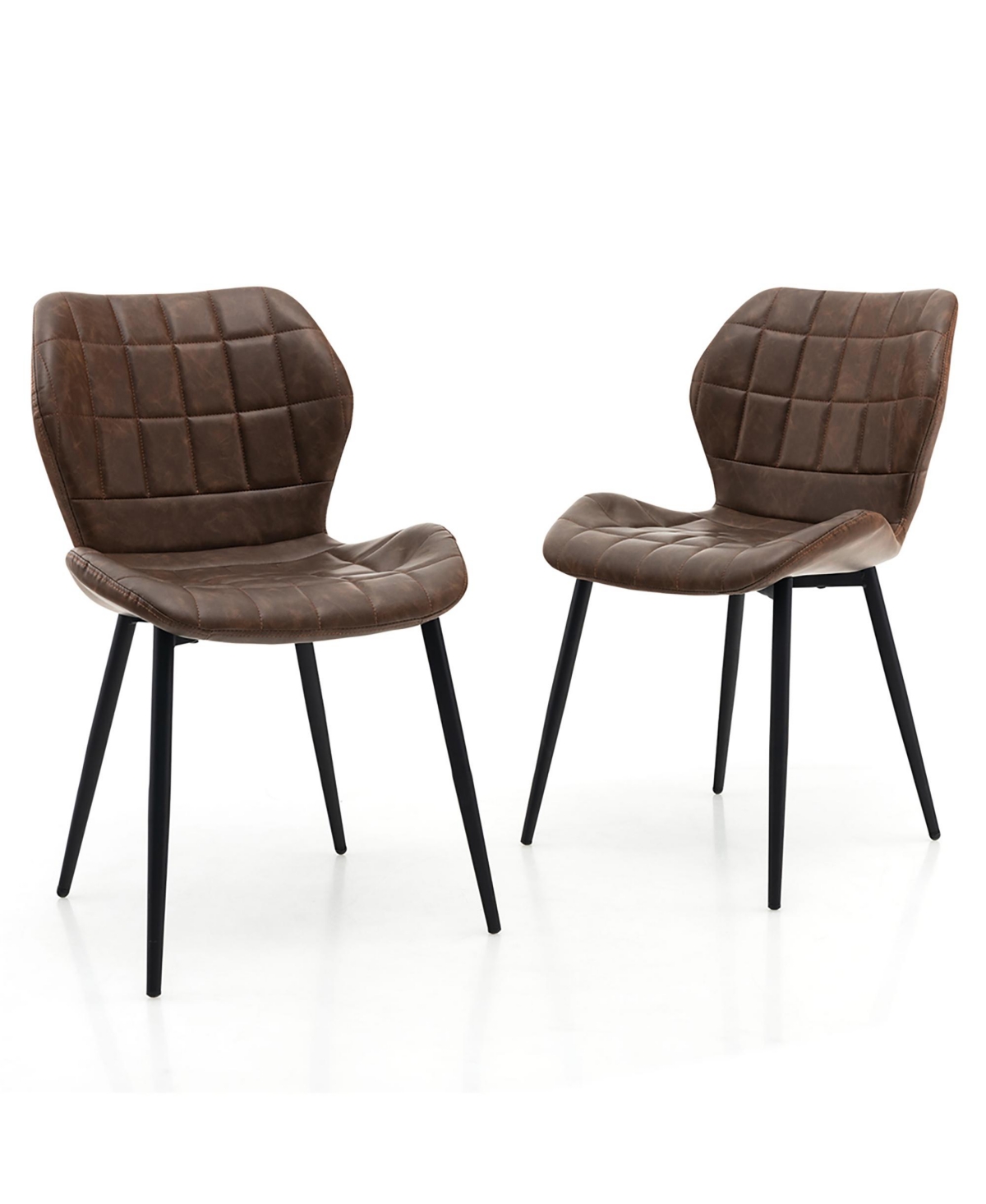Click here for Gymax Dining Chairs Set of 2 w/ Padded Back Metal... prices