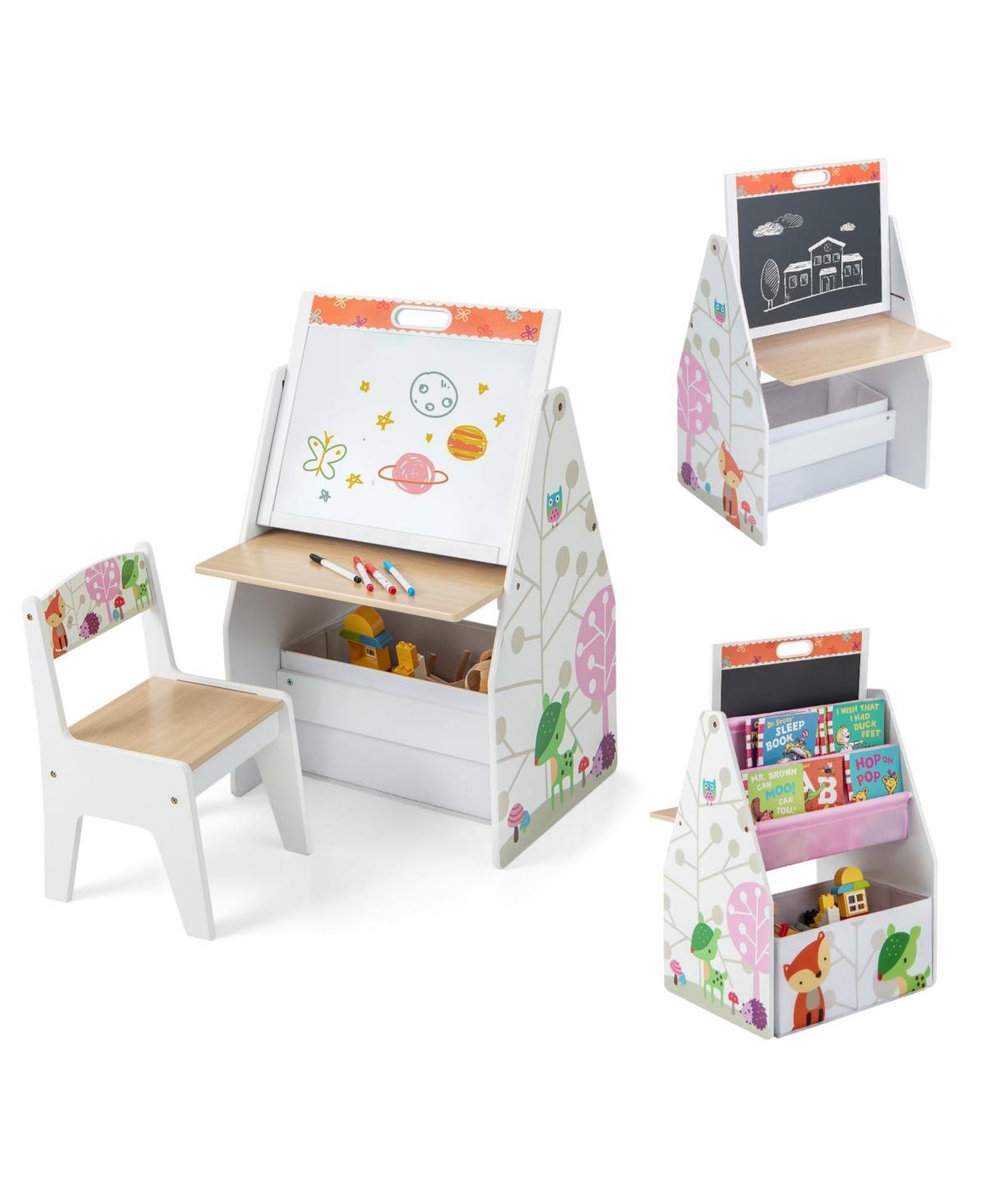 Click here for 3 in 1 Kids Easel and Play Station Convertible wit... prices