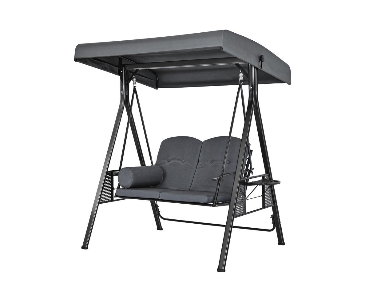 Click here for Pamapic Outdoor Metal Patio Swing with Canopy and... prices