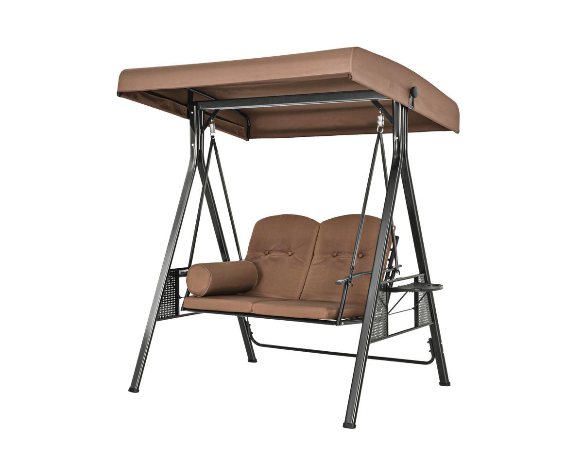 Click here for Pamapic Outdoor Metal Patio Swing with Canopy and... prices