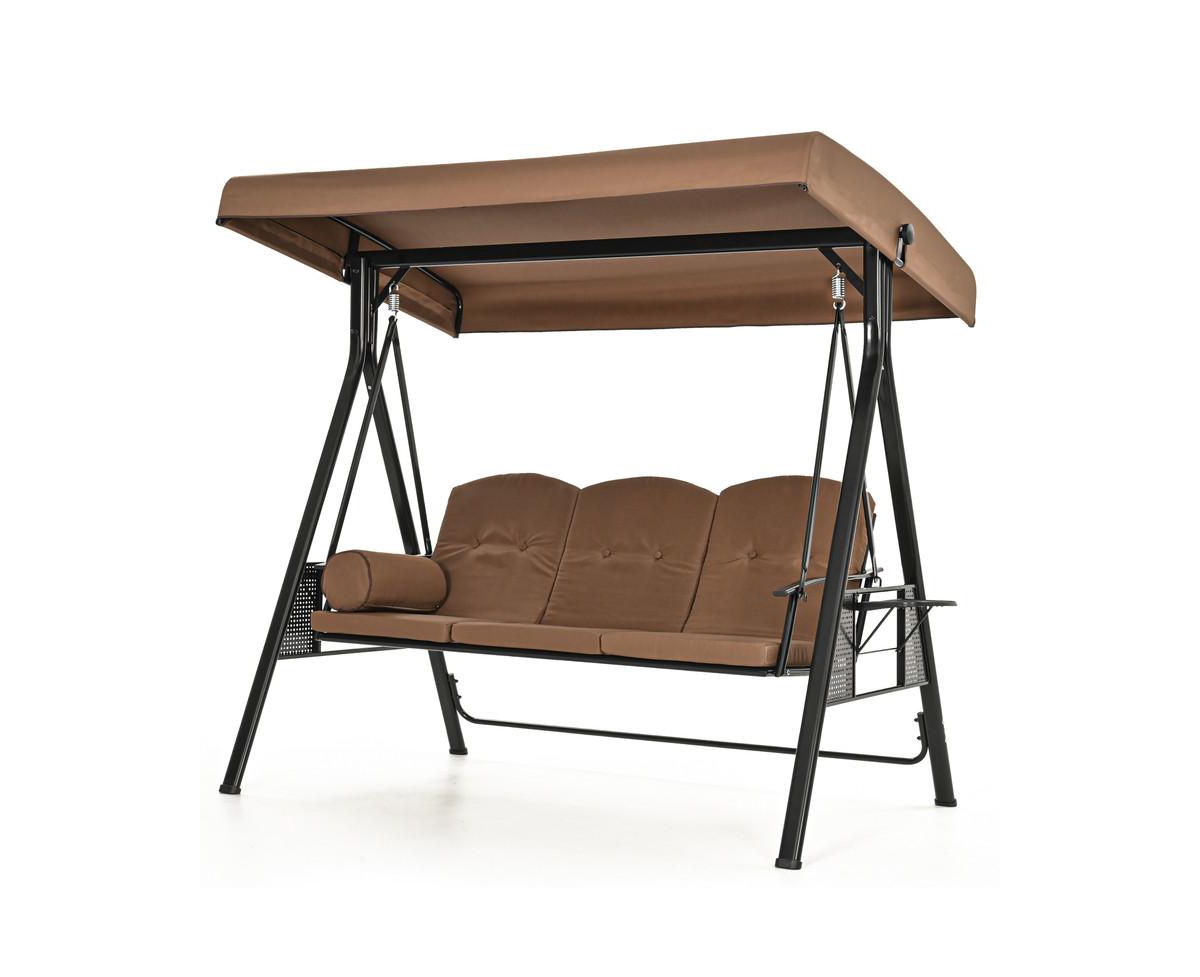 Click here for Pamapic Outdoor Metal Patio Swing with Canopy and... prices