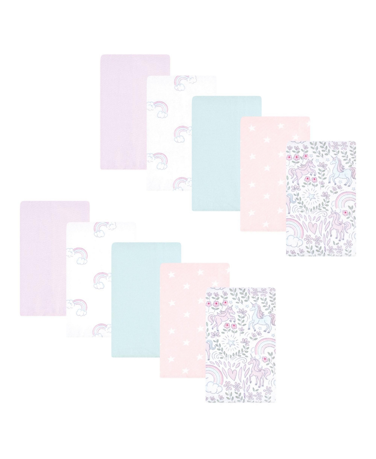 Click here for Hudson Baby Girls 10Pk Flannel Burp Cloth - Dreamy... prices