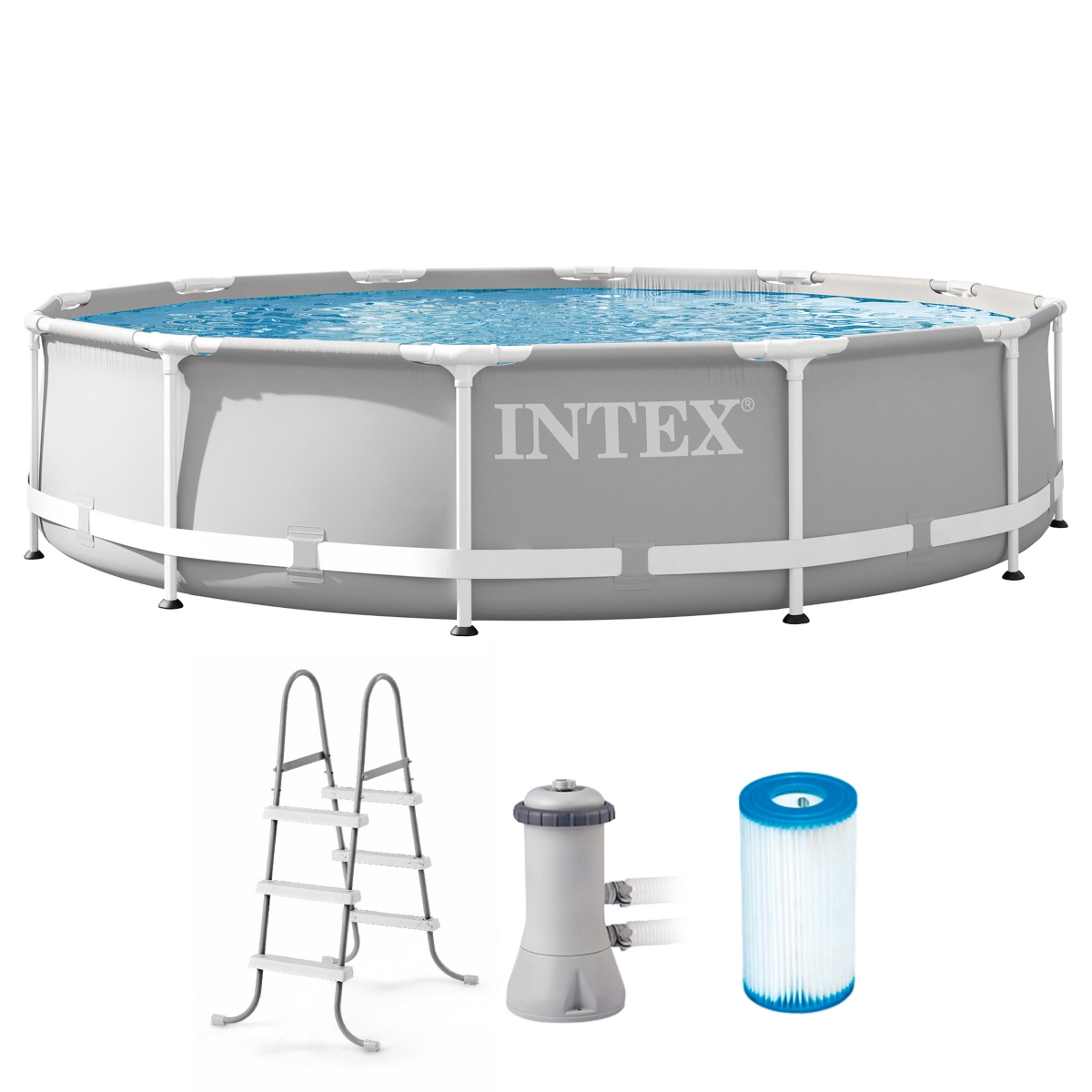 Click here for Intex 12 Foot Prism Frame Above Ground Swimming Po... prices