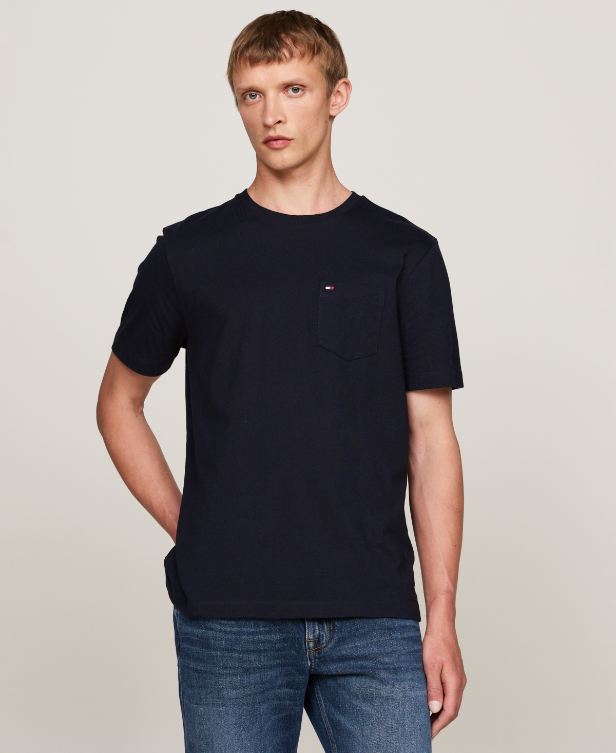 Click here for Tommy Hilfiger Mens Essential Solid Pocket T-Shirt... prices