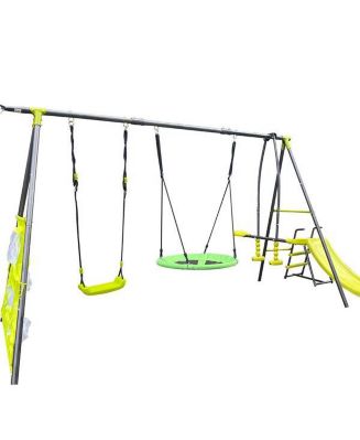 Slickblue Interesting Six-Function Swing Set with Net Swing Versatile ...