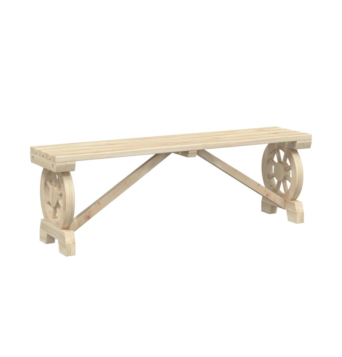 Click here for vidaXL Patio Bench 45.3 Solid Wood Fir - Brown prices