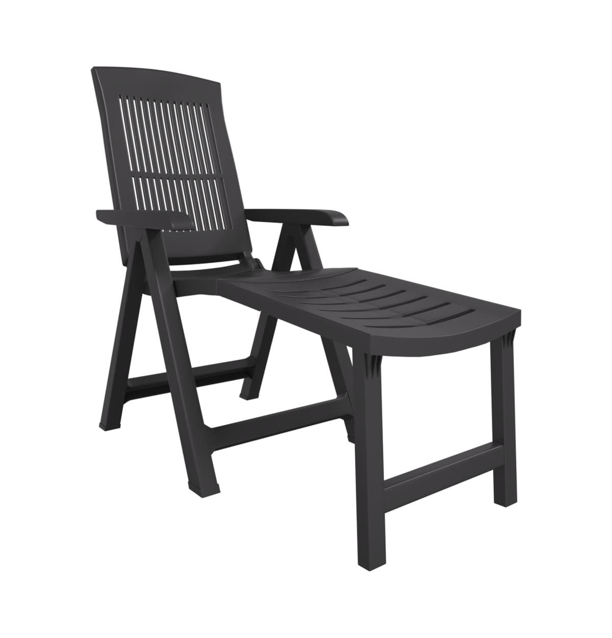 Click here for vidaXL Sun Lounger Anthracite Plastic - Anthracite prices