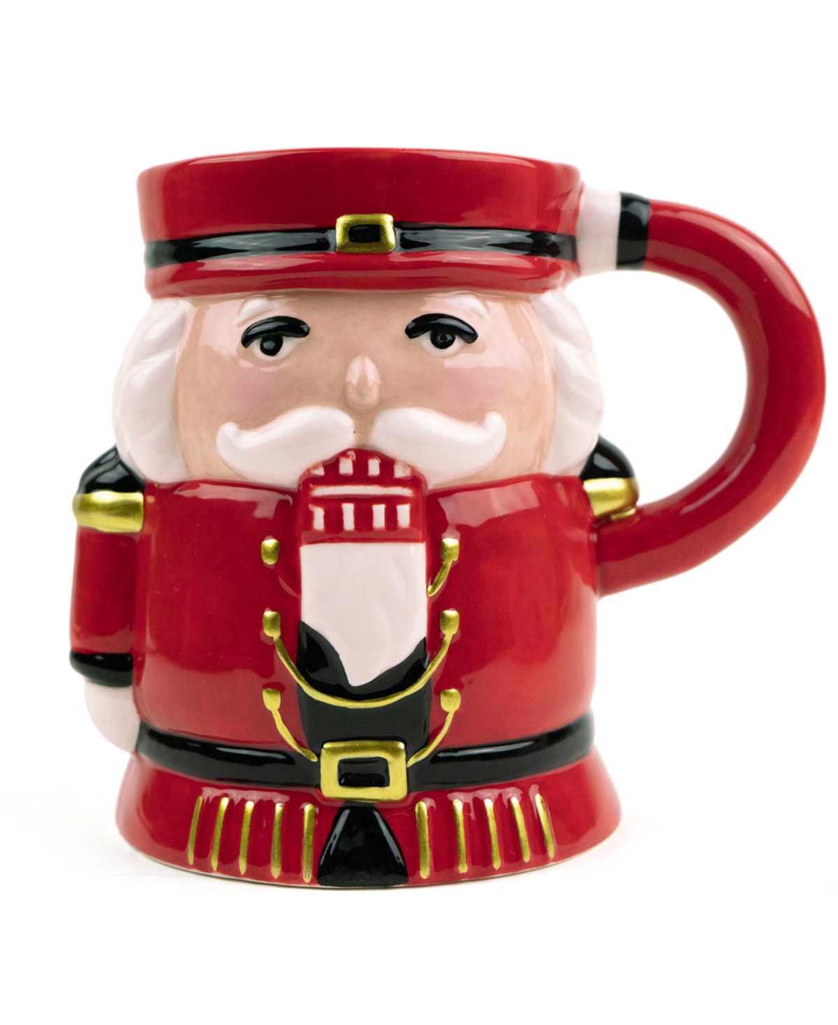 Click here for 8 Oak Lane Nutcracker Ceramic Coffee Mug - Red prices