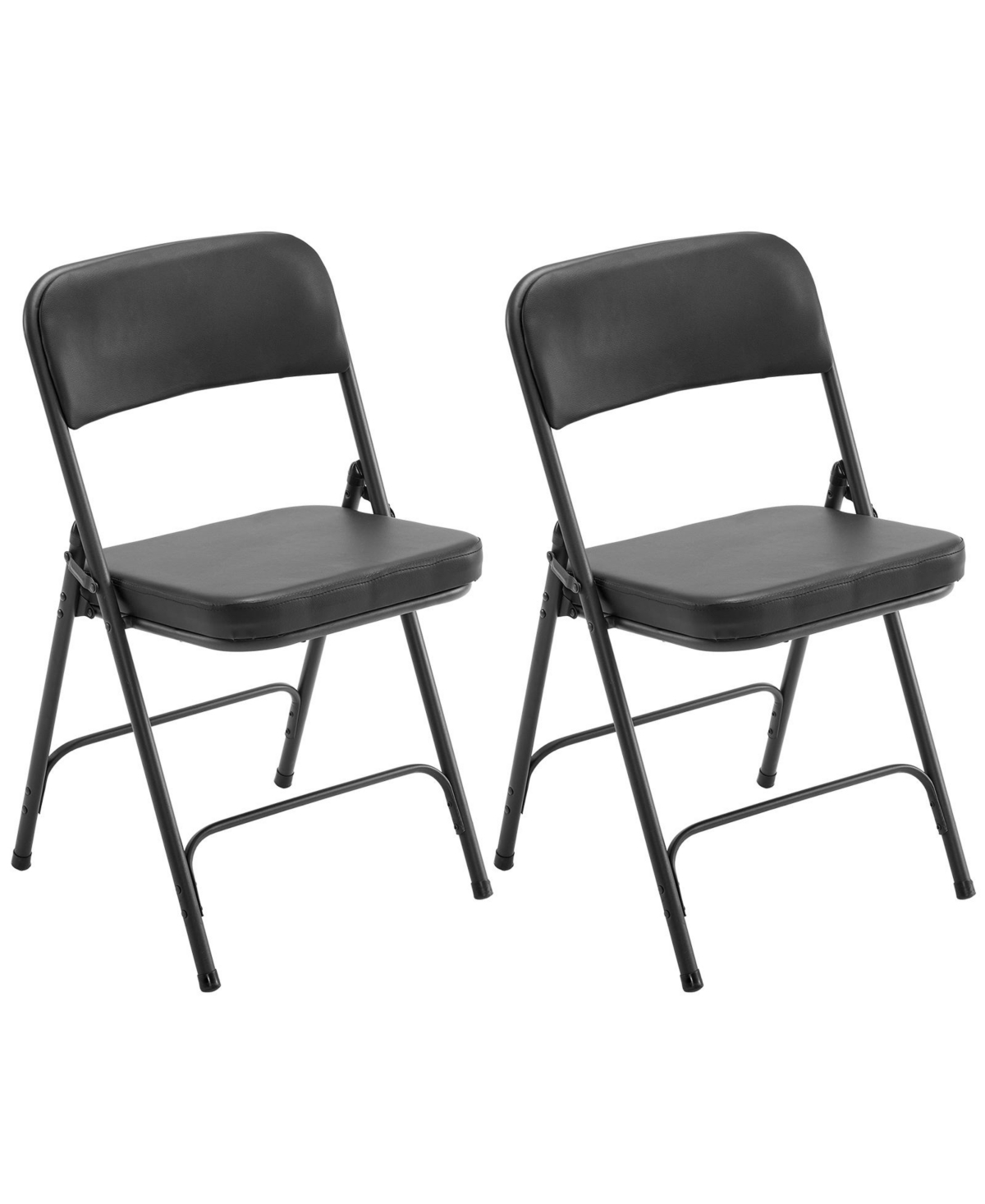 Click here for Set of 2 Metal Folding Chairs with Padded Seat and... prices