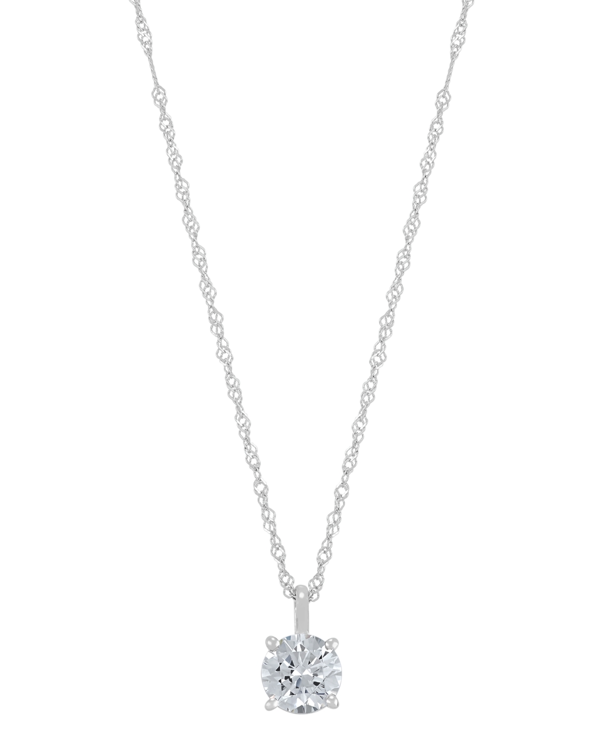 Click here for Diamond Solitaire 18 Pendant Necklace (1/2 ct. t.w... prices