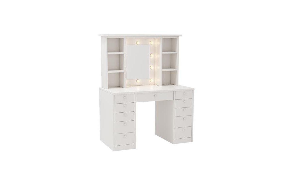 Click here for Vanity Desk with Led Lighted Mirror – Makeu... prices