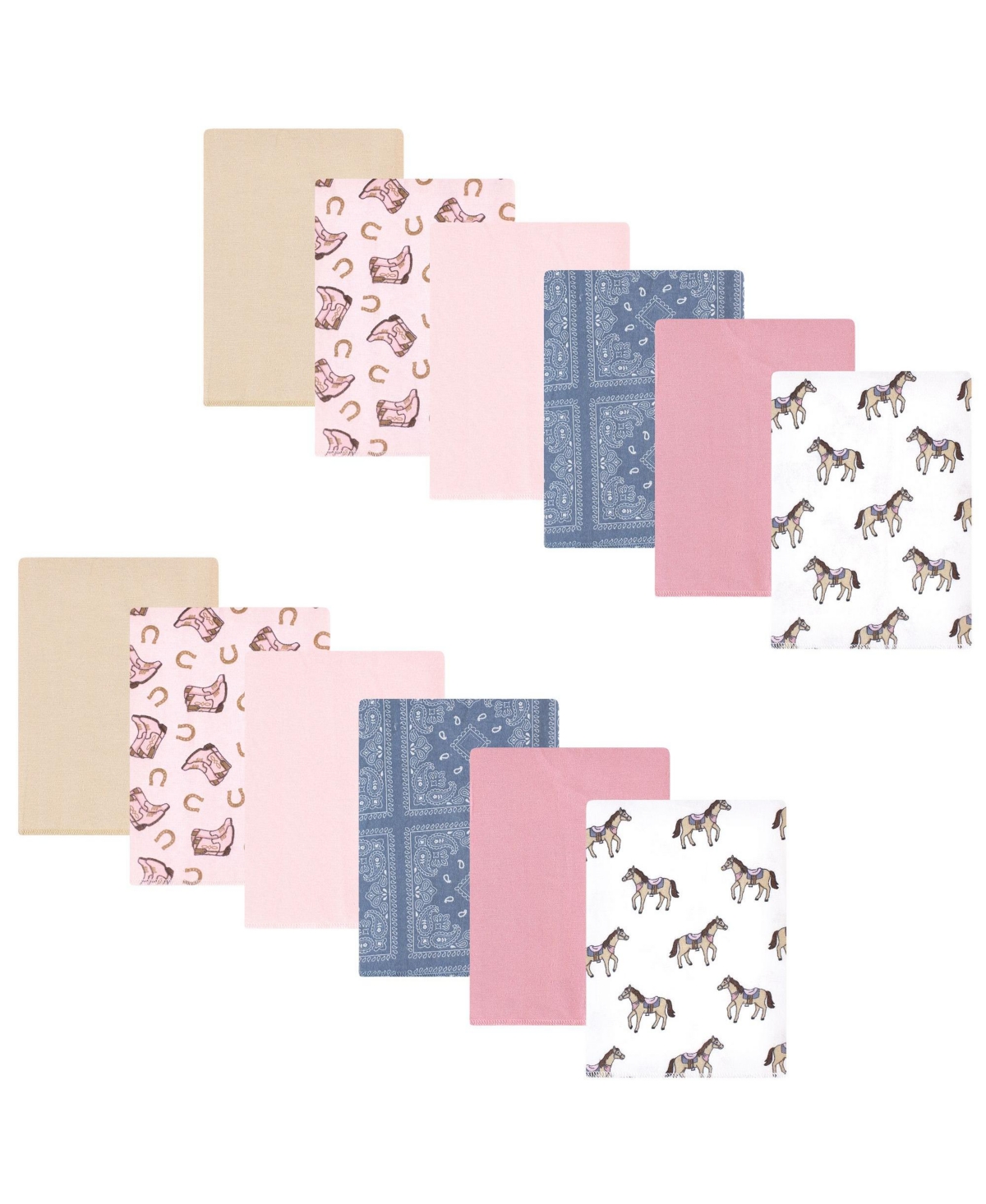 Click here for Hudson Baby Boys 12 Pack Cotton-Poly Flannel Burp... prices