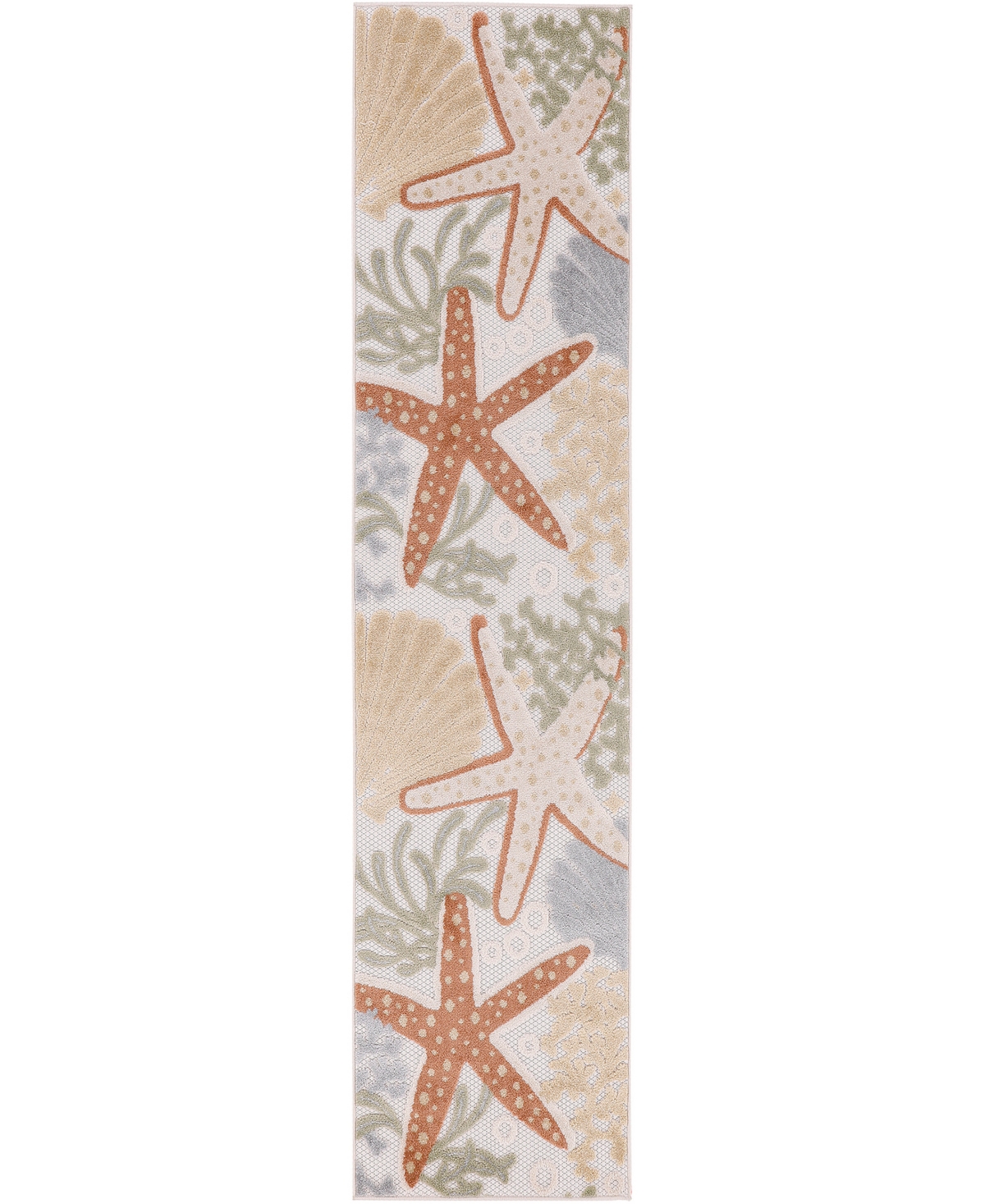Nourison Home Aloha ALH24 23x8 Runner Area Rug - Ivory