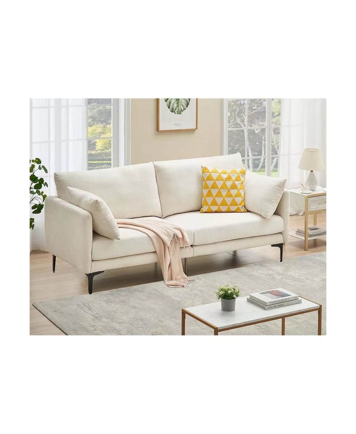 Click here for gaomon 78 Inch Sofa  3 Seater Sofa  Comfy Modern C... prices