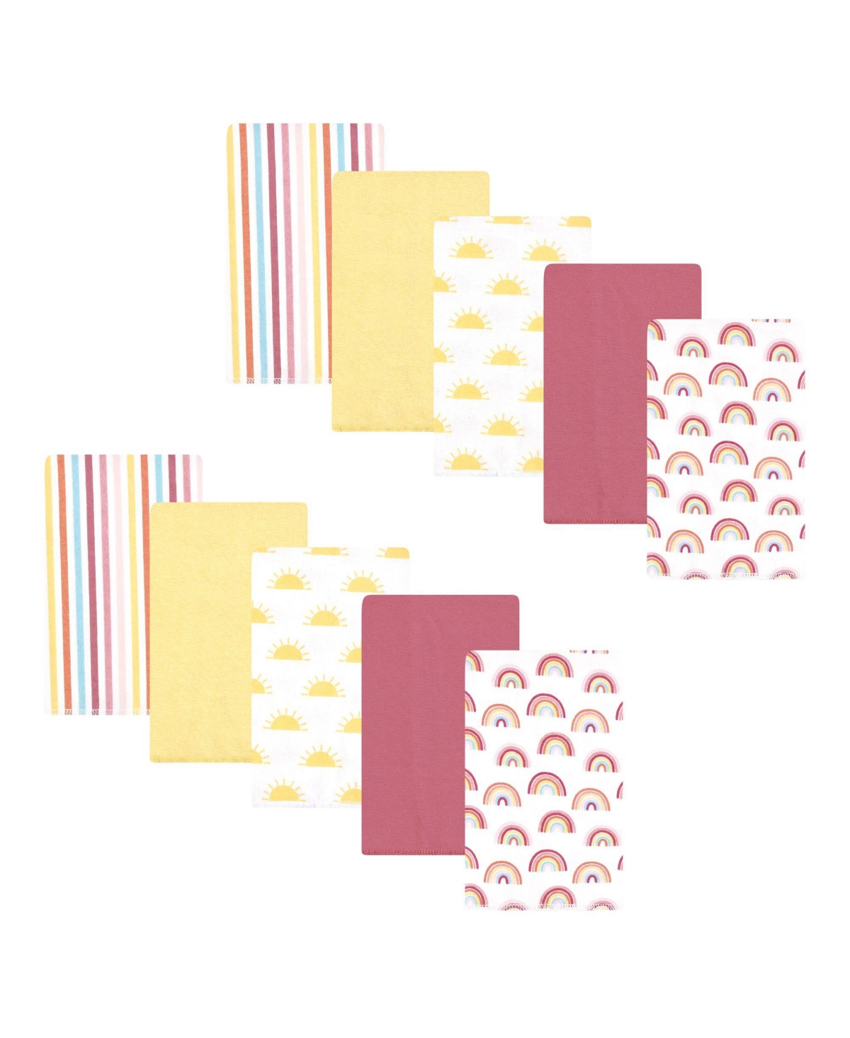 Click here for Hudson Baby Girls 10Pk Flannel Burp Cloth - Sunshi... prices