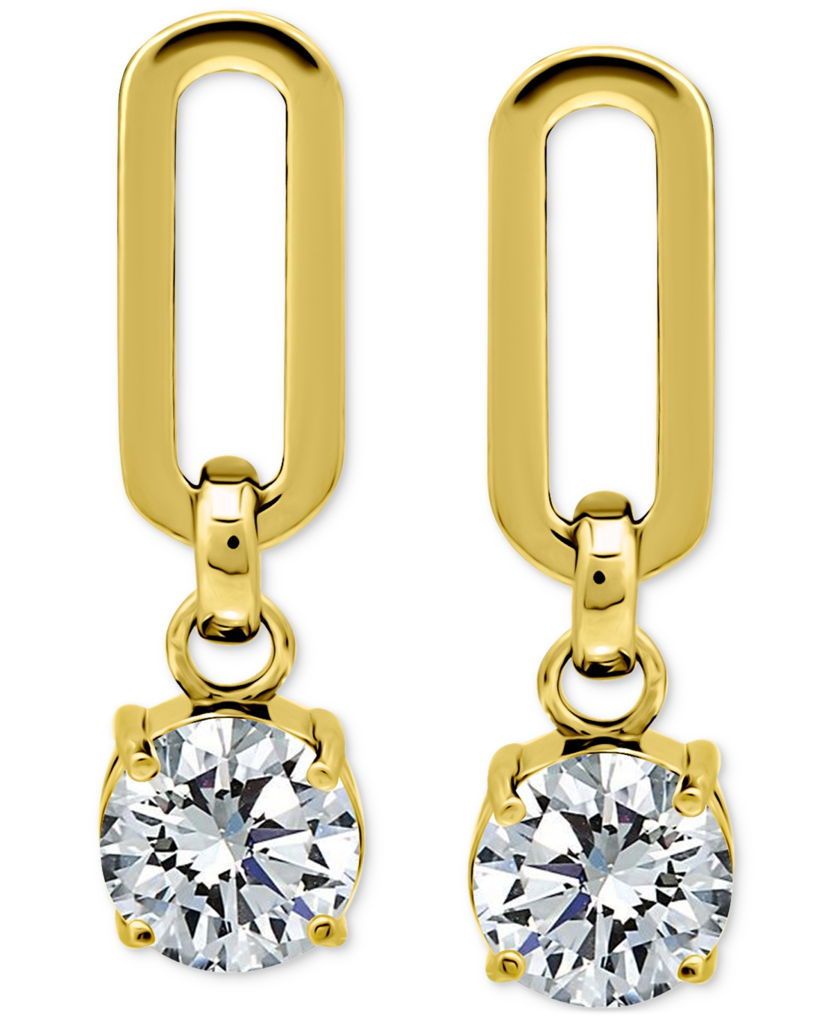 Click here for Giani Bernini Cubic Zirconia Oval Drop Earrings in... prices