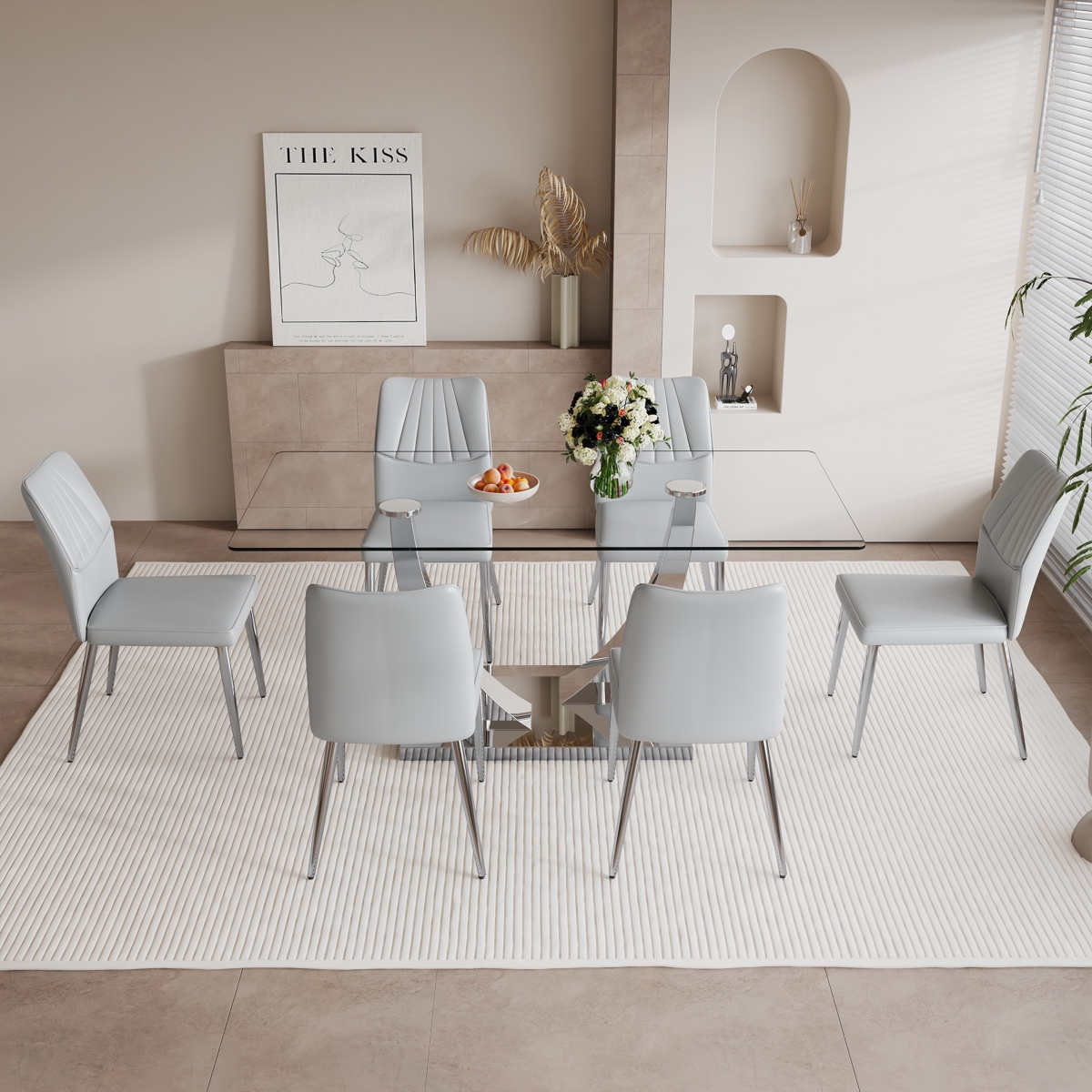 Click here for Streamdale Furniture Table and chair set.Contempor... prices